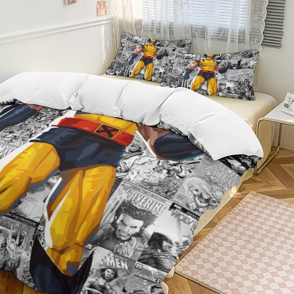 Wolverine Bedding Comforter Sets, 3-Piece Bedding Set Soft Warm Bed Set ...