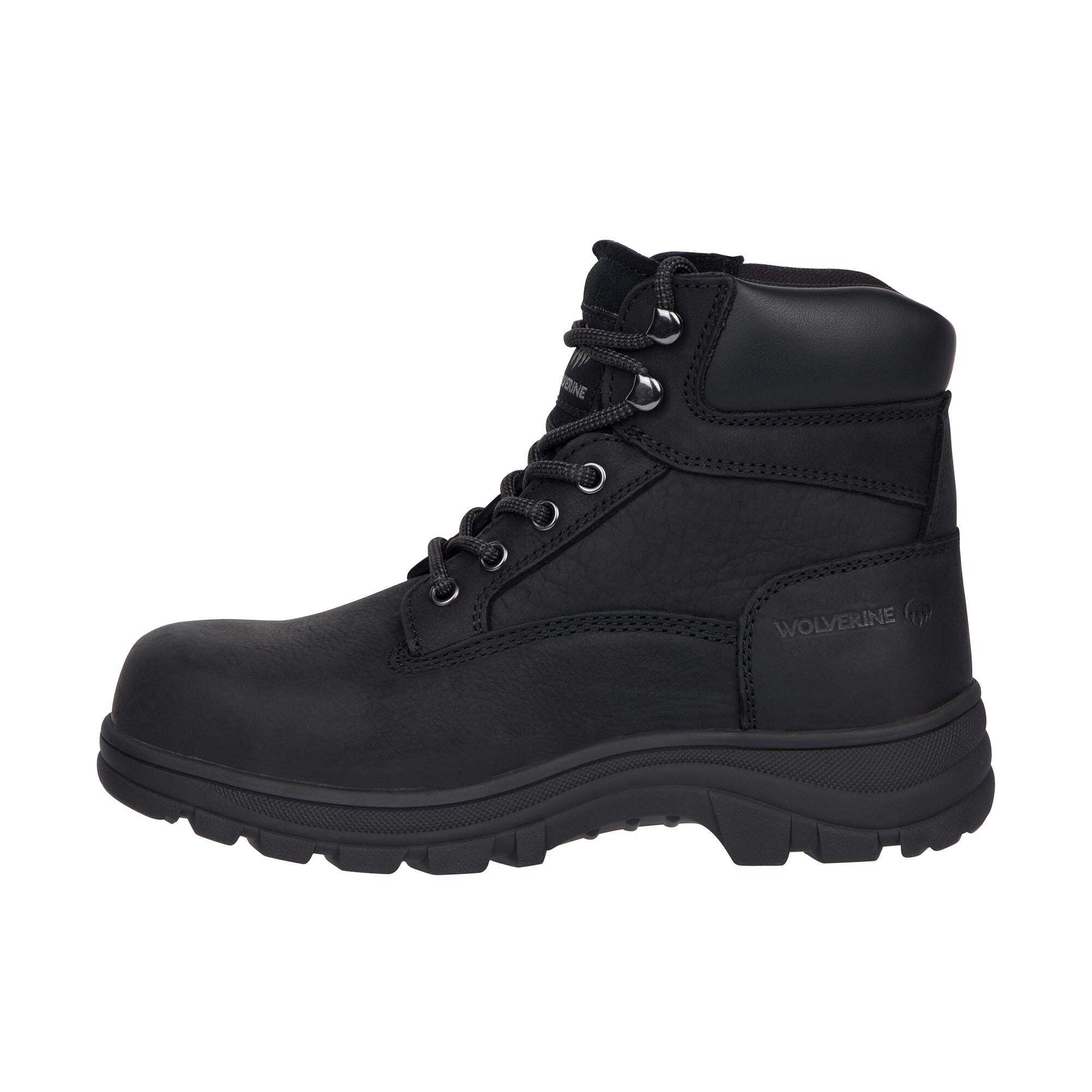 Wolverine Carlsbad 6" Steel-Toe Work Boot Men Black - Walmart.com