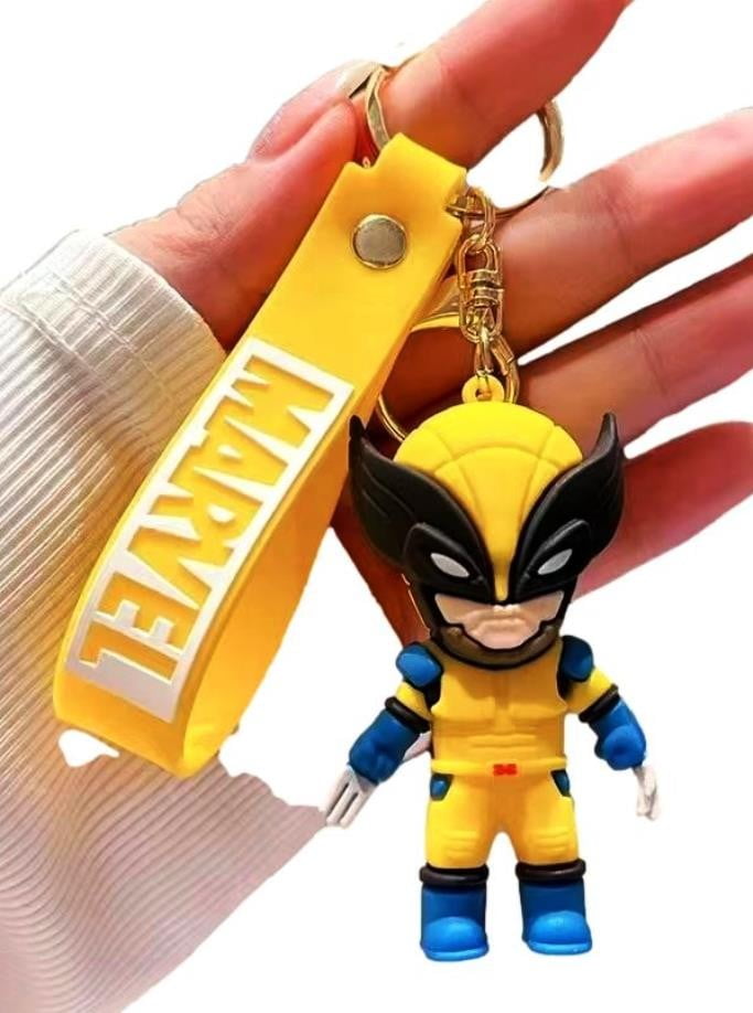 Wolverine Character Silicone 3D Charm Keychain Keyring - Walmart.com