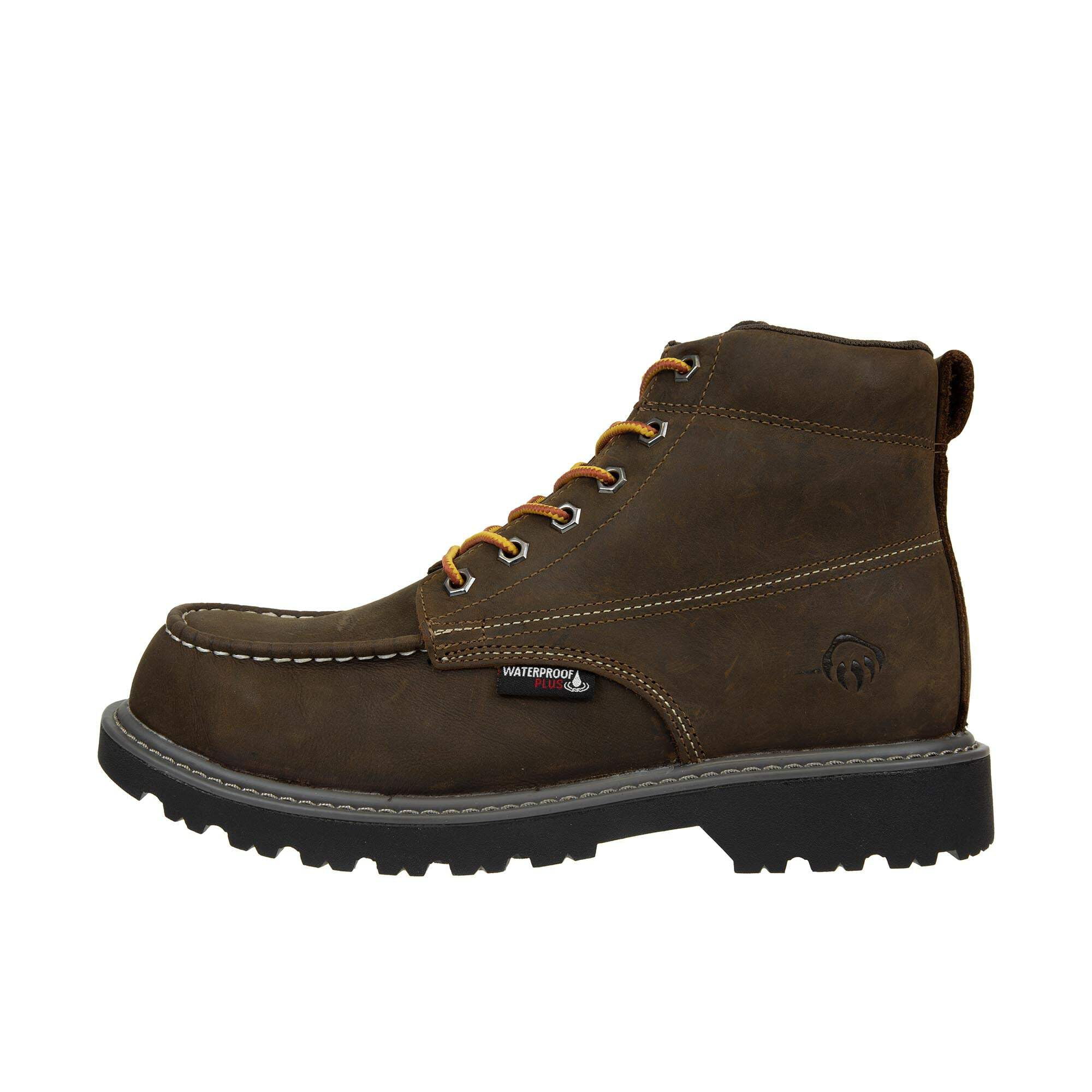 Wolverine Floorhand Moc-Toe 6" Steel-Toe Work Boot Men - Walmart.com