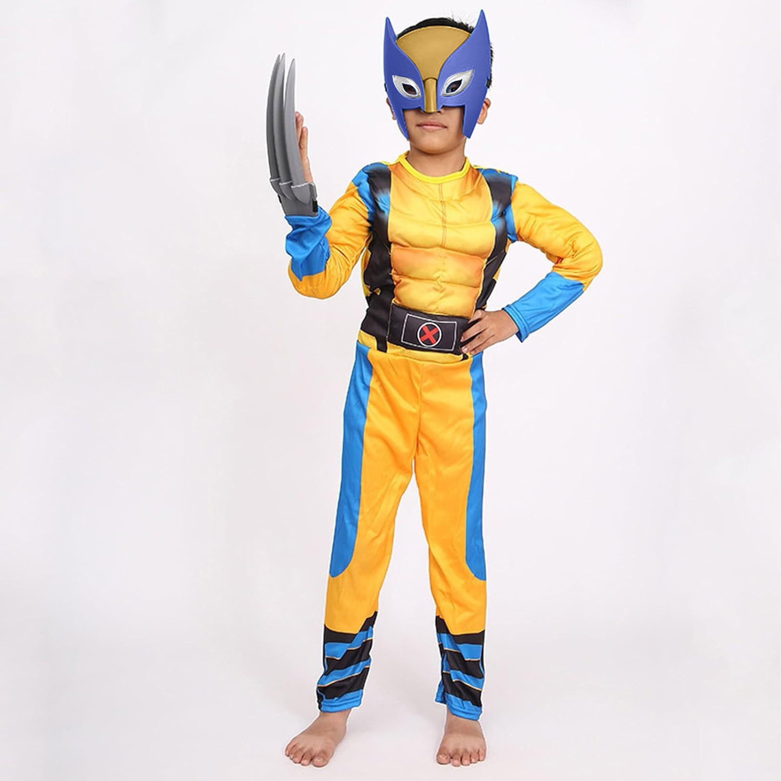 Wolverine Halloween Cosplay, Halloween Children's Cartoon Heros Cloak ...