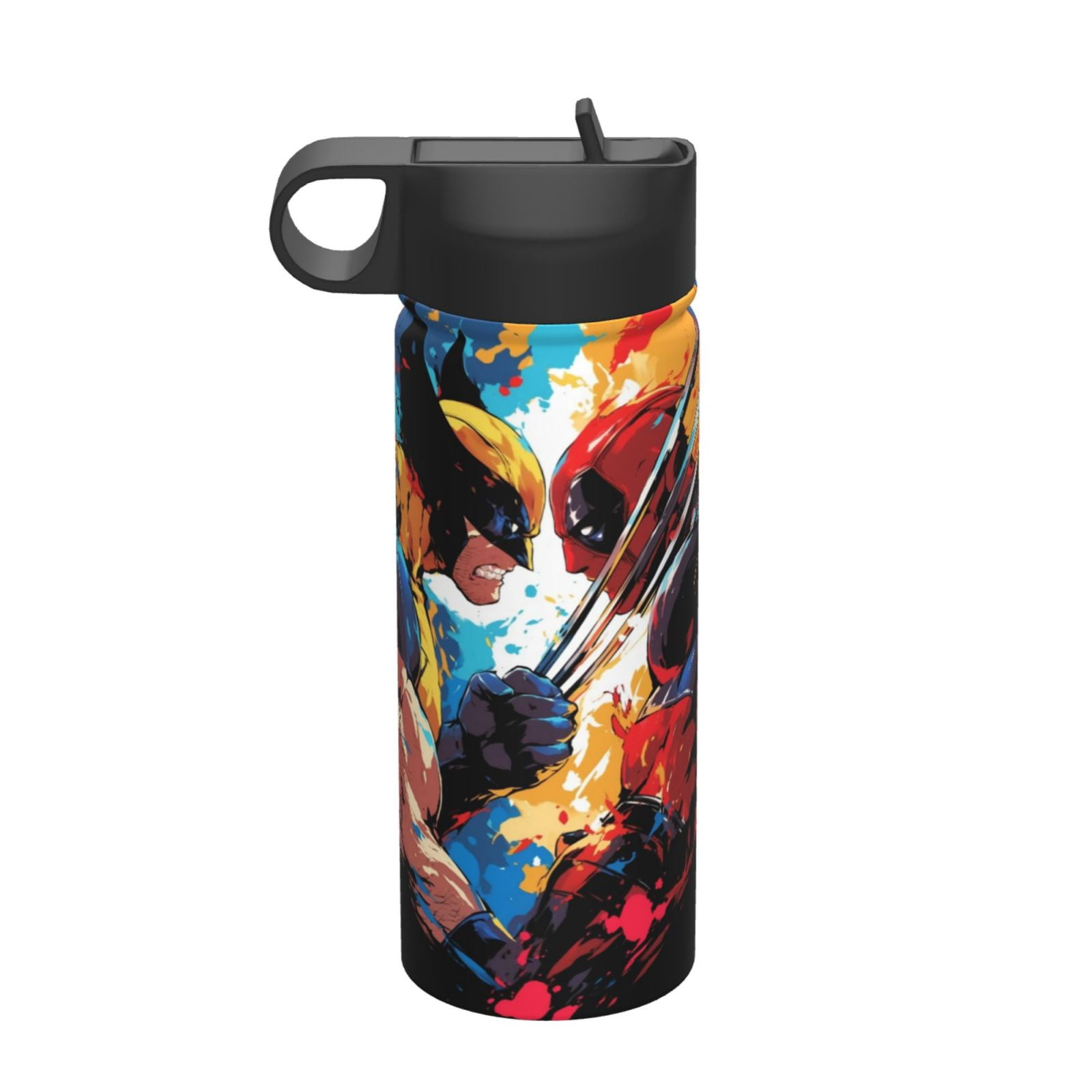 Wolverine Insulated Water Bottle, 18oz Vacuum Stainless Steel Sports ...