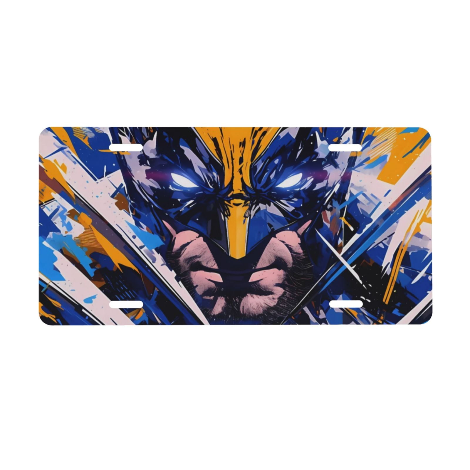 Wolverine License Plate, Car Front License Plates With 4 Holes, Metal ...