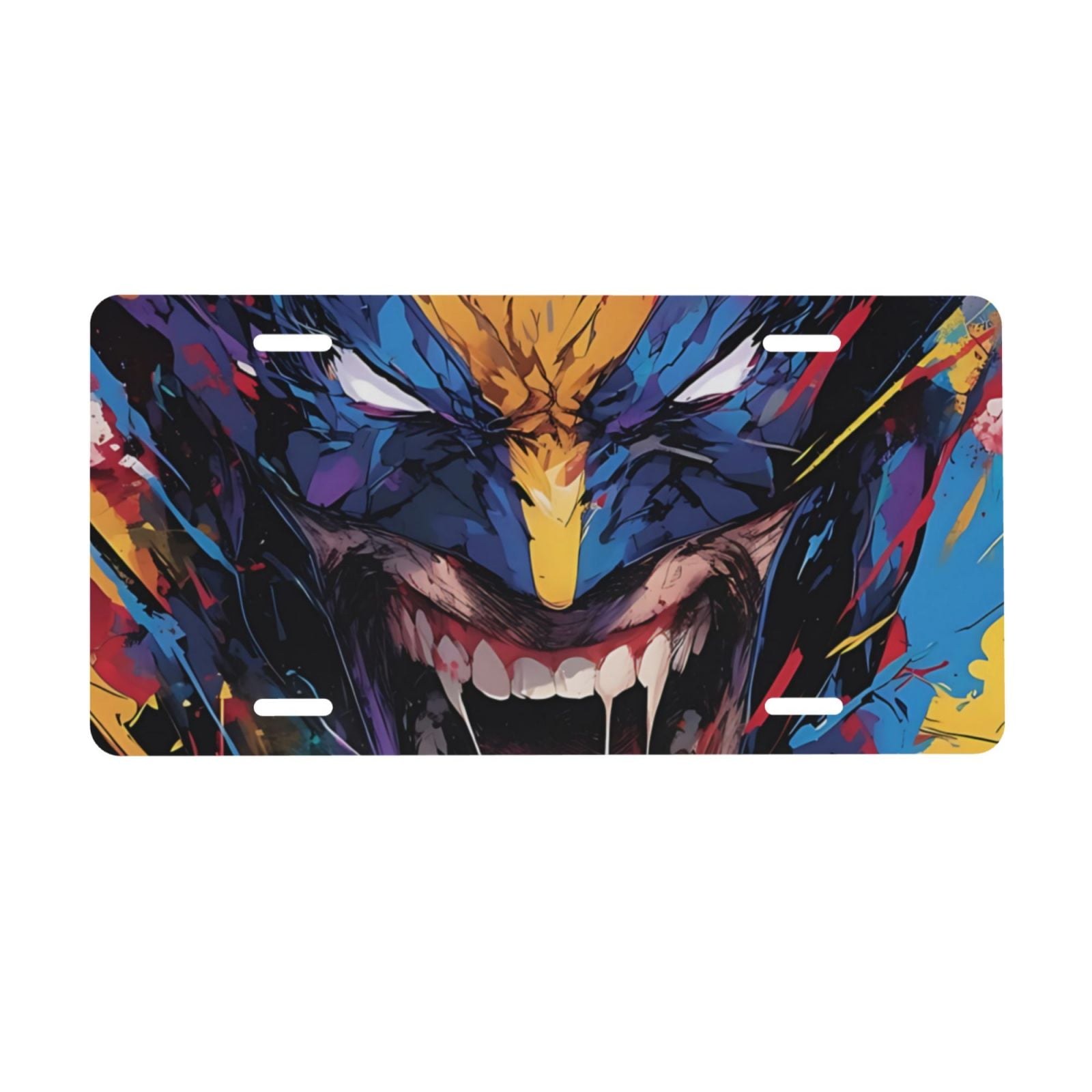 Wolverine License Plate, Car Front License Plates With 4 Holes, Metal ...