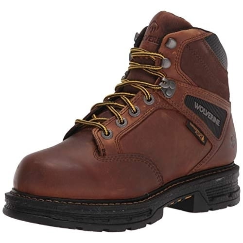 Wolverine Men's Hellcat Waterproof Work Boot Soft Toe Brown 11.5 D(M ...