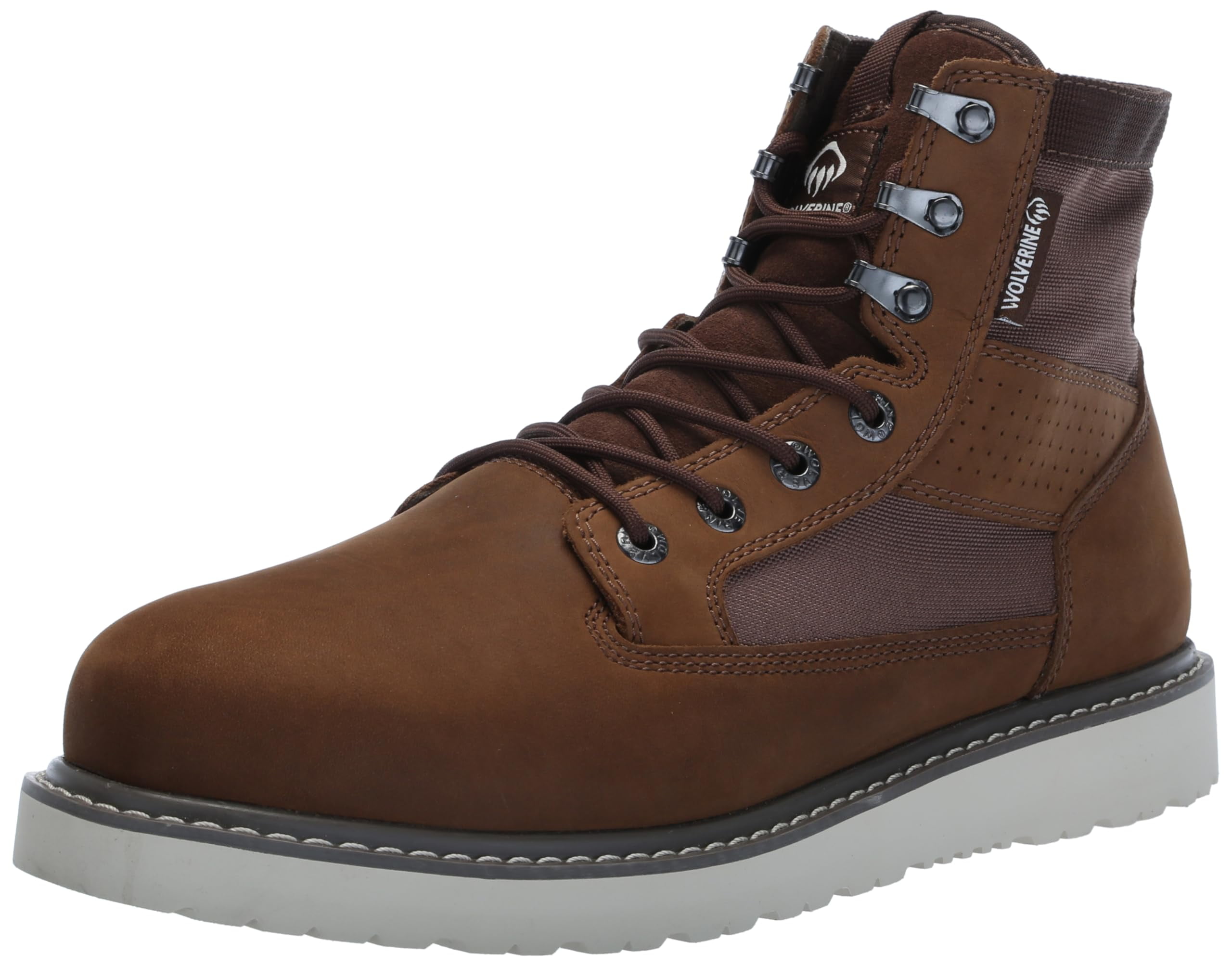 Wolverine Men's Trade Wedge 6" Unlined Canvas Industrial Boot, Dark ...