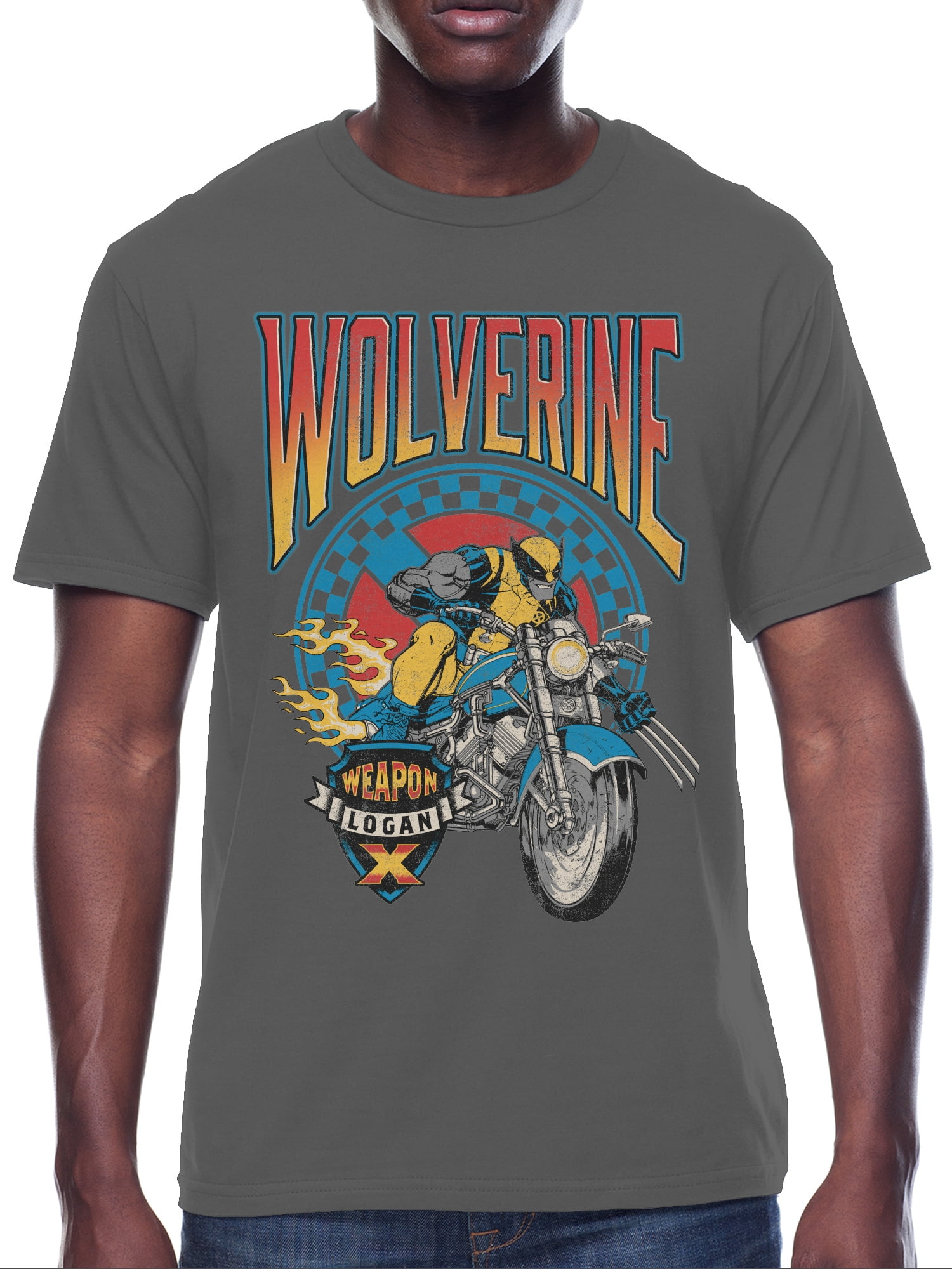 Wolverine Men's Graphic Tee Motorcycle Print Sizes S-3XL Cotton Rugged T-Shirt - Walmart.com