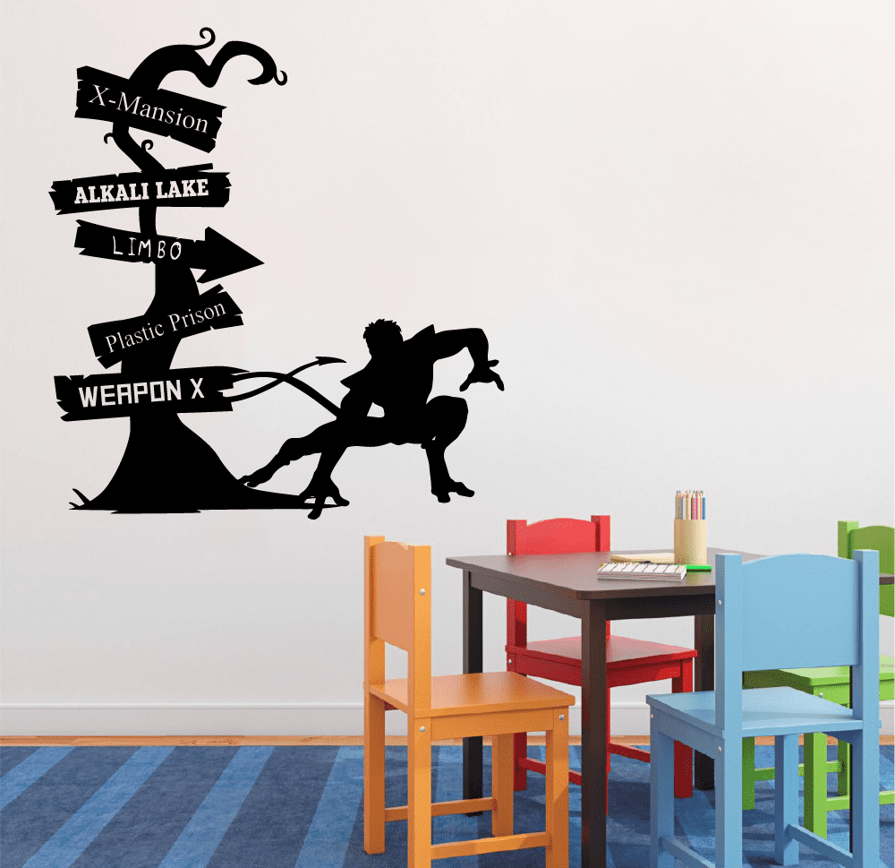 Wolverine Pathway Signage X Mansion Alkali Lake Weapon X Plastic Prison ...