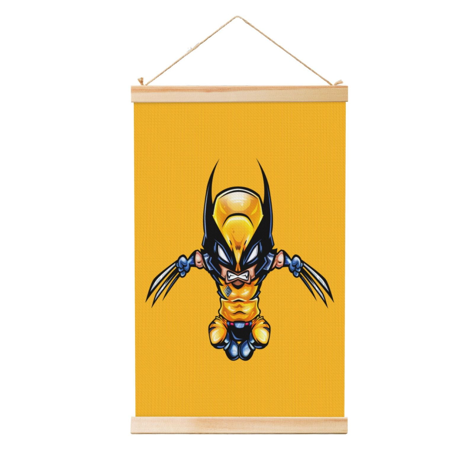 Wolverine Poster Canvas Wooden Shaft Hanging Poster Home Decor ...