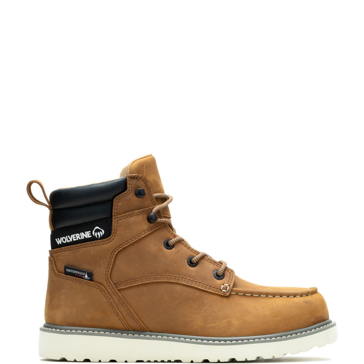 Wolverine Trade Wedge 6" Moc-Toe Steel-Toe Work Boot Men - Walmart.com