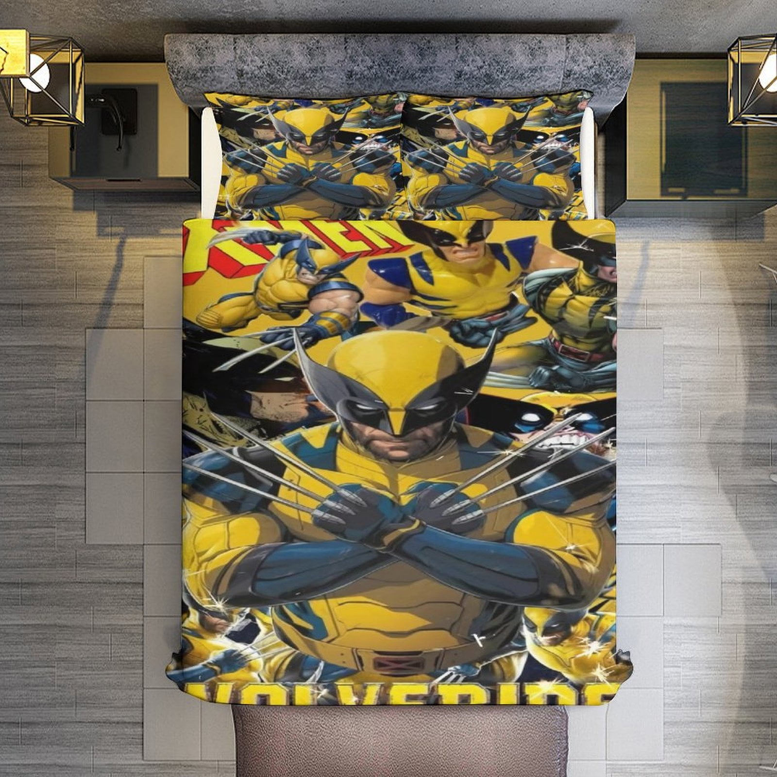 Wolverine Wallpaper Bedding Duvet Cover Queen Size for Kids and Adults ...