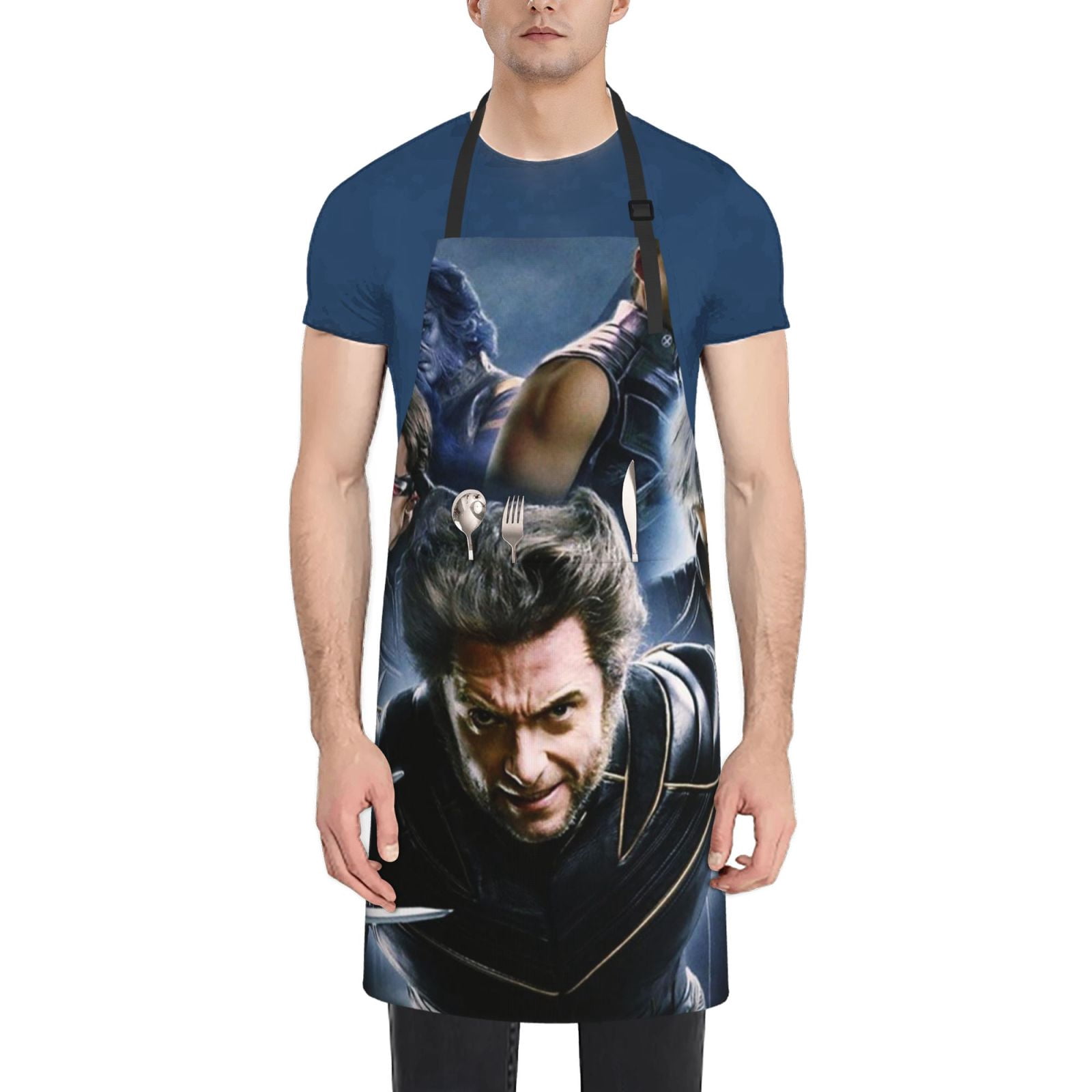 Wolverine Waterproof Cooking Aprons, Adjustable Bib Soft Chef Apron ...