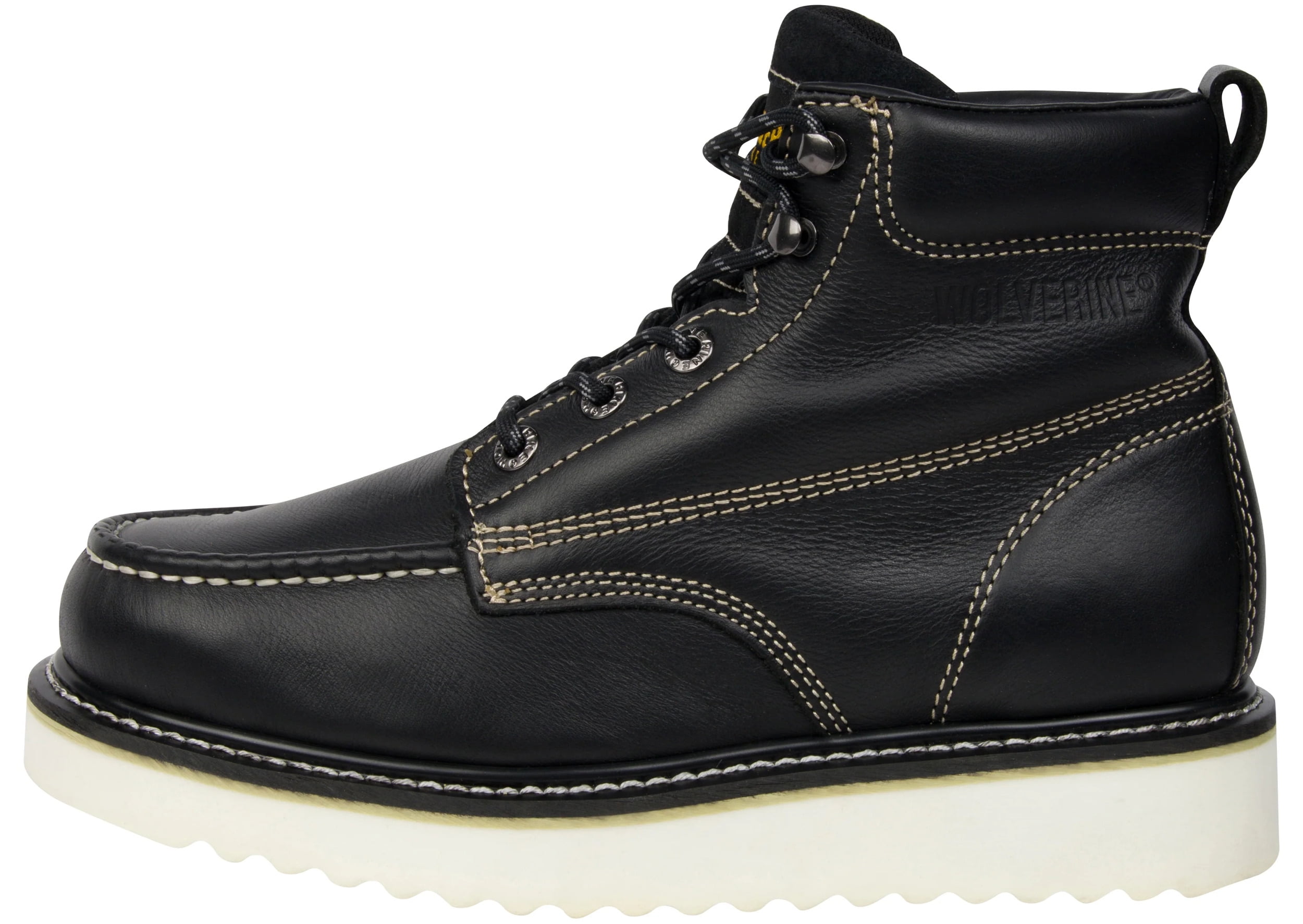 Wolverine Work Wedge Black W08151 6 Soft Moc-Toe Safety Boot - Walmart.com
