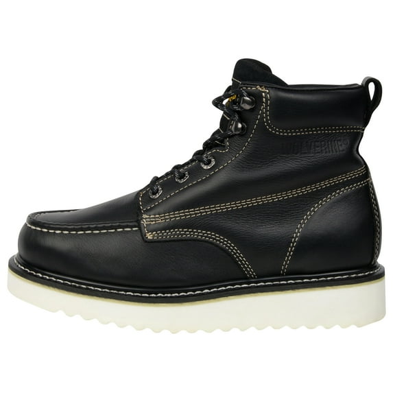 Wolverine Work Wedge Black W08151 6 Soft Moc-Toe Safety Boot - Walmart.com