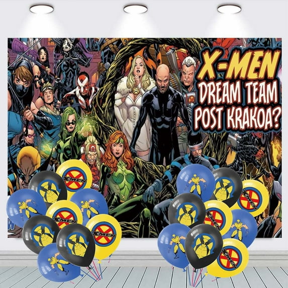 Wolverine X-men Party Decorations Backdrop Banner Balloons Taspestry ...