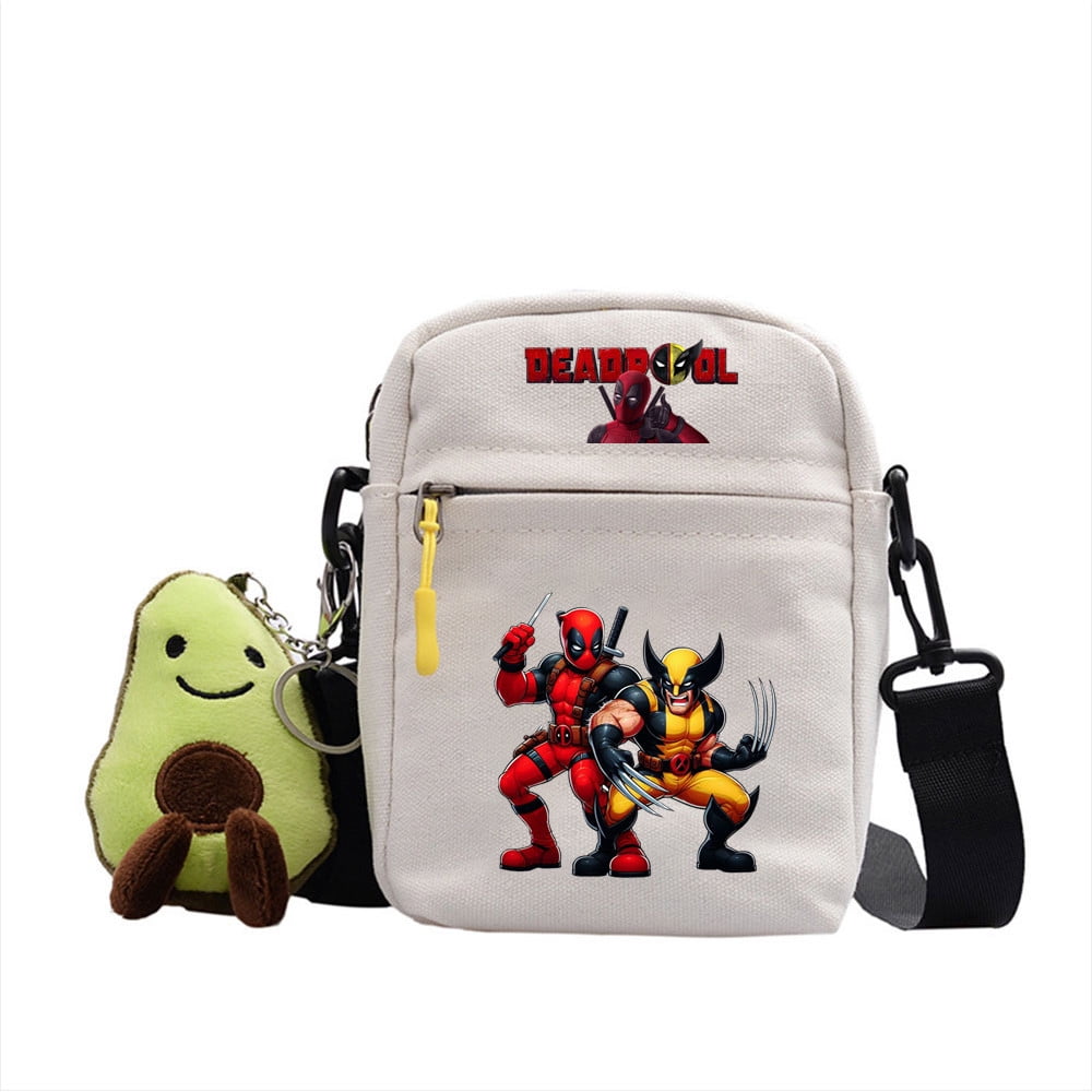 Wolverine and Deadpool Shoulder Bag Cross Body Bag - Adjustable Strap ...