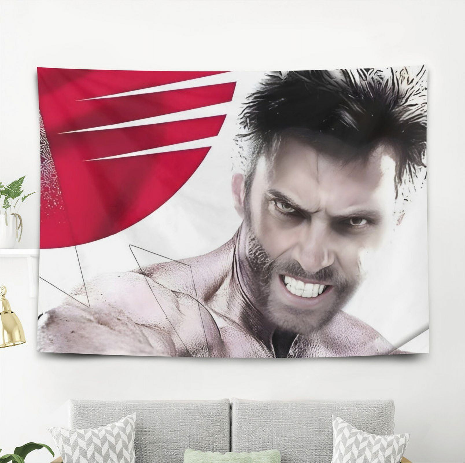 Wolverine wall mounted 50*60 inches peach skin velvet material ...