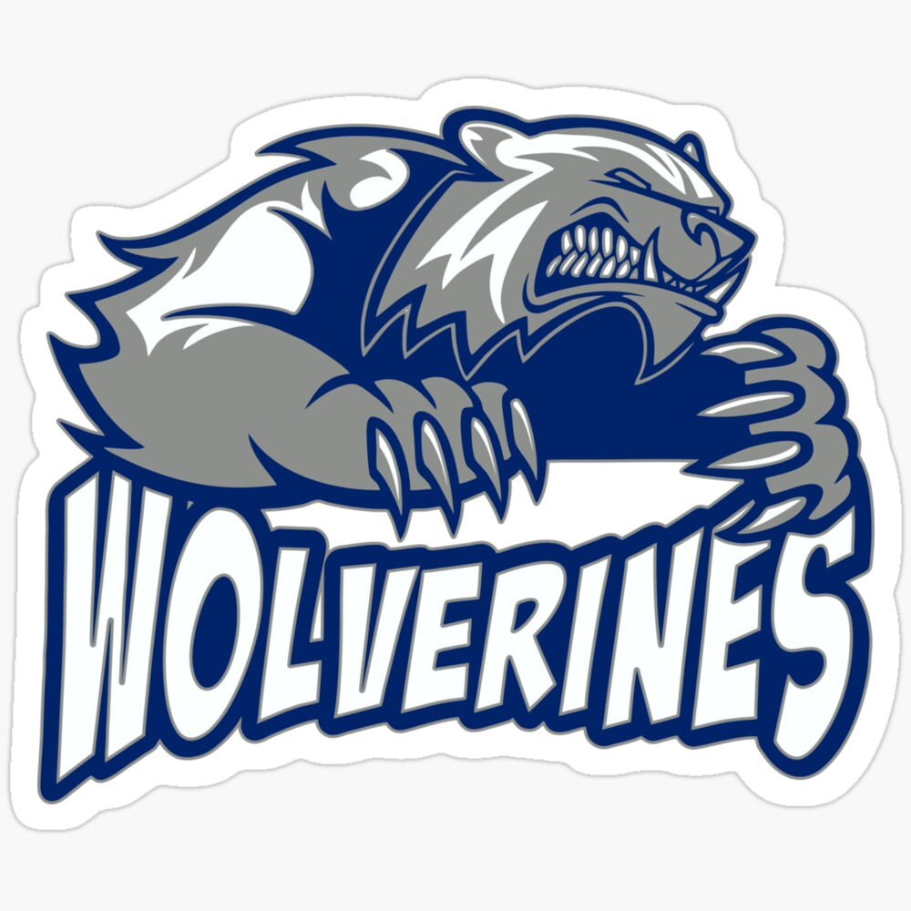 Wolverines Sports Logo Sticker Phone Decal Water Bottle Stickers Car ...