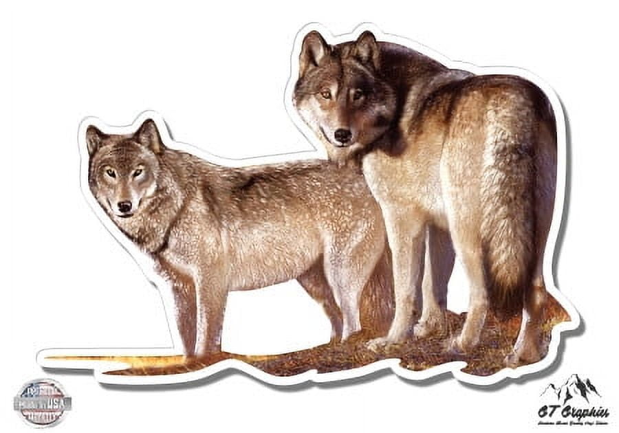Wolves - 3" Vinyl Sticker - For Car Laptop I-Pad Phone Helmet Hard Hat ...