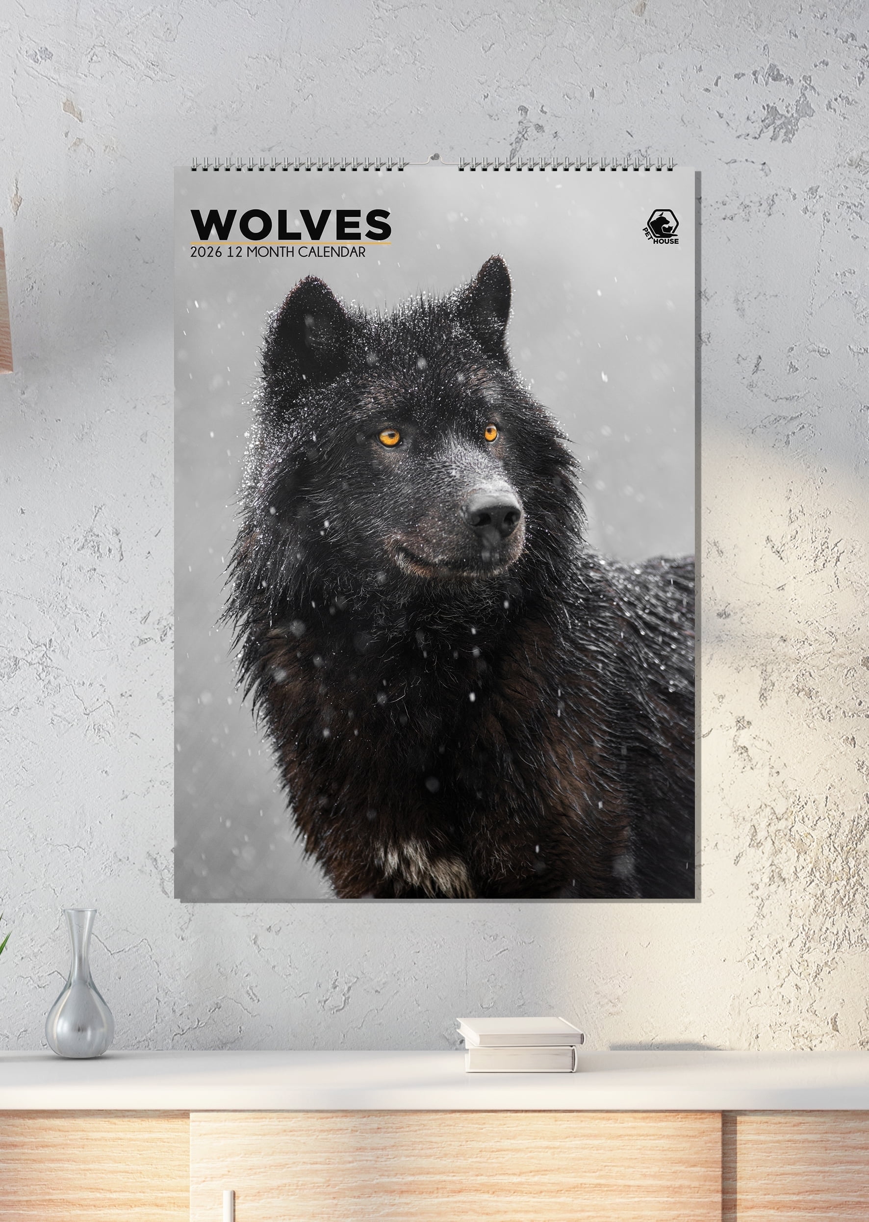 Wolves Calendar 2026 – Discover the Wild Beauty of the Pack - Walmart.com