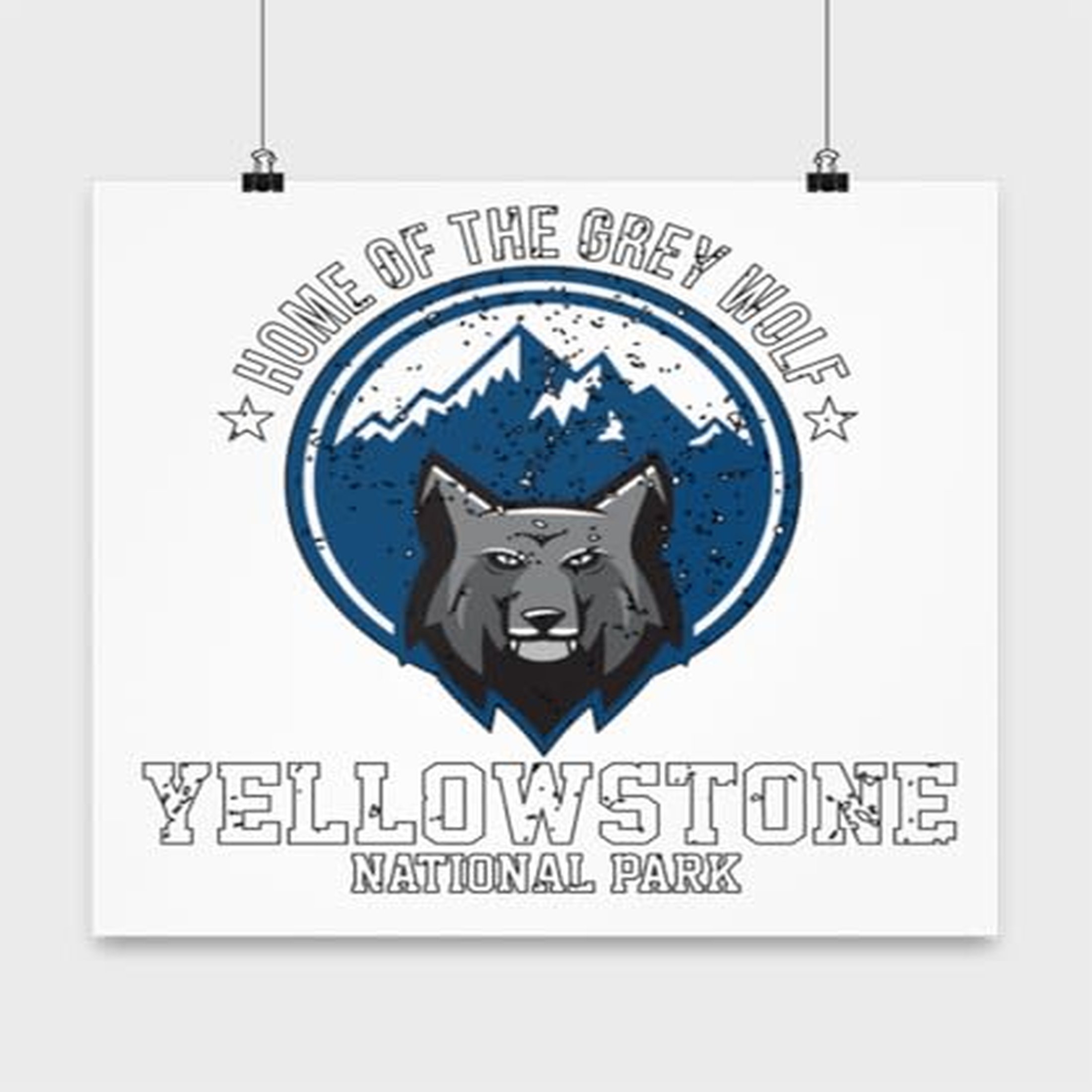 Wolves Poster - Home of the Grey Wolf, 13x13in Wildlife Wall Art for Nature Lovers - Walmart.com