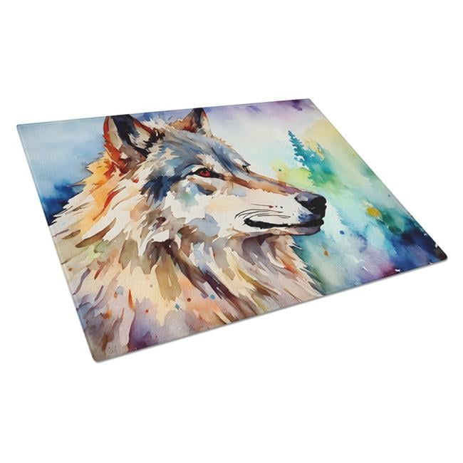 Wolves Wolf Glass Cutting Board Large 12 in x 15 in - Walmart.com