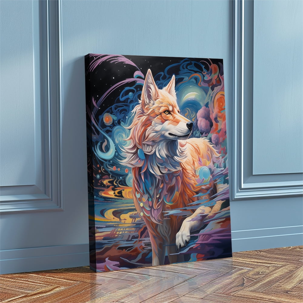 Wolves in Multidimensional Space Poster Wall Art Print Modern Unique ...