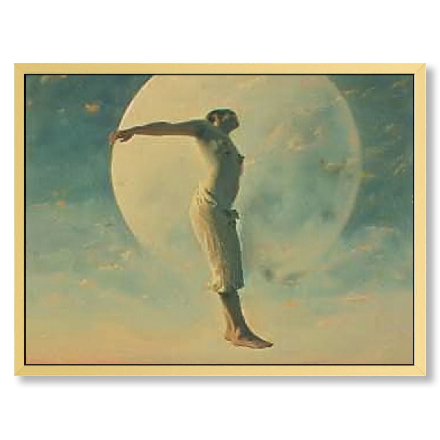 Woman And Moon Art Poster Unframed Wall Art Print - Goddess of The Moon ...