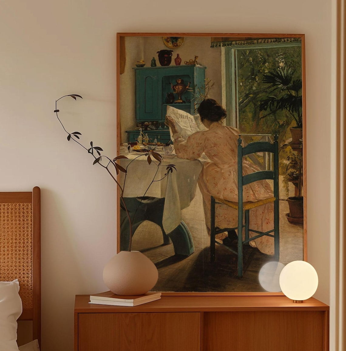 Woman At Breakfast, L.A. Ring, Breakfast, Woman Art, Vintage Poster ...