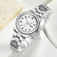Ladies Chisel Stainless Steel White Dial Watch - Walmart.com