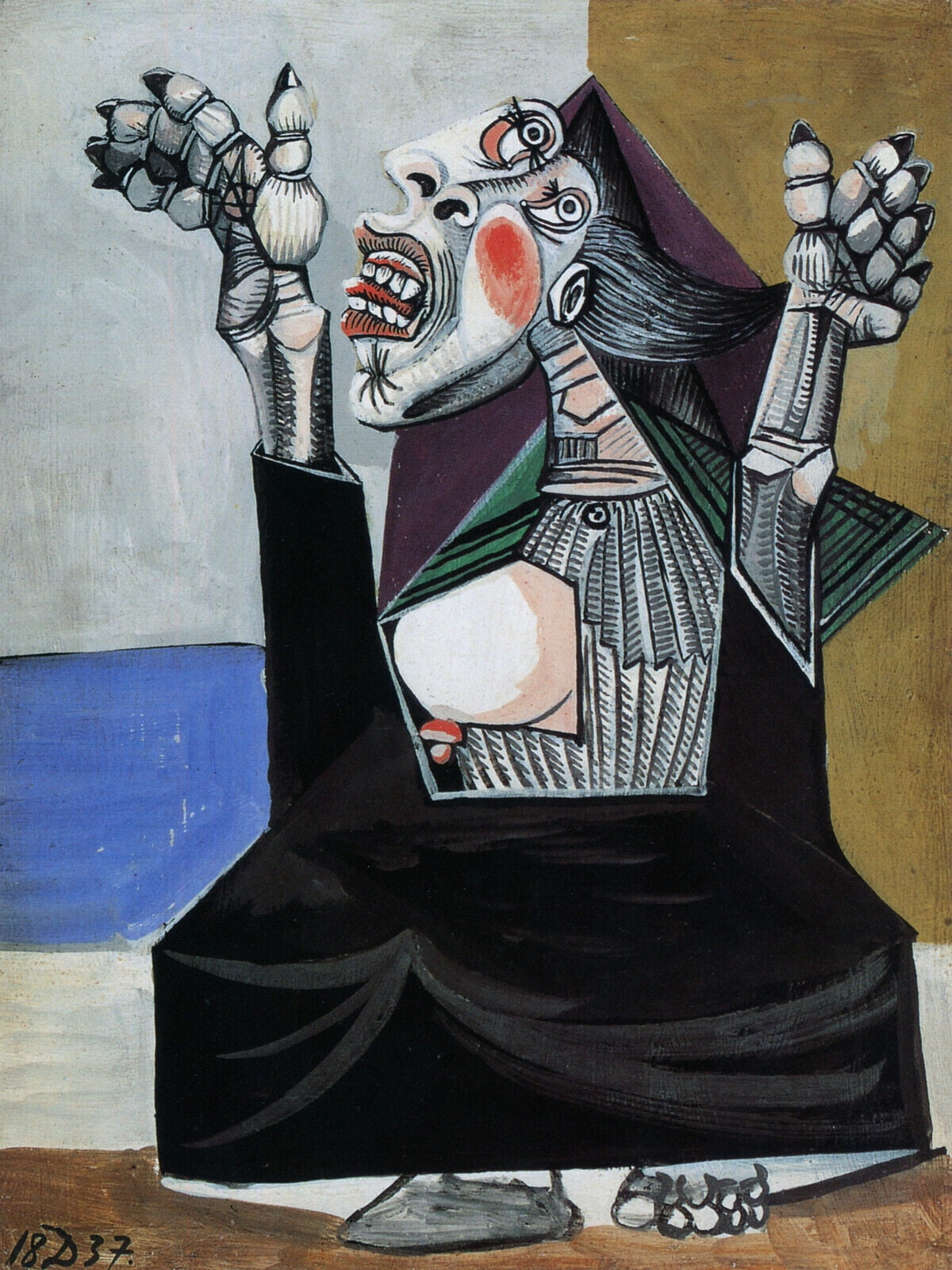"Woman Crying, Picasso - CANVAS OR PRINT WALL ART" - Walmart.com