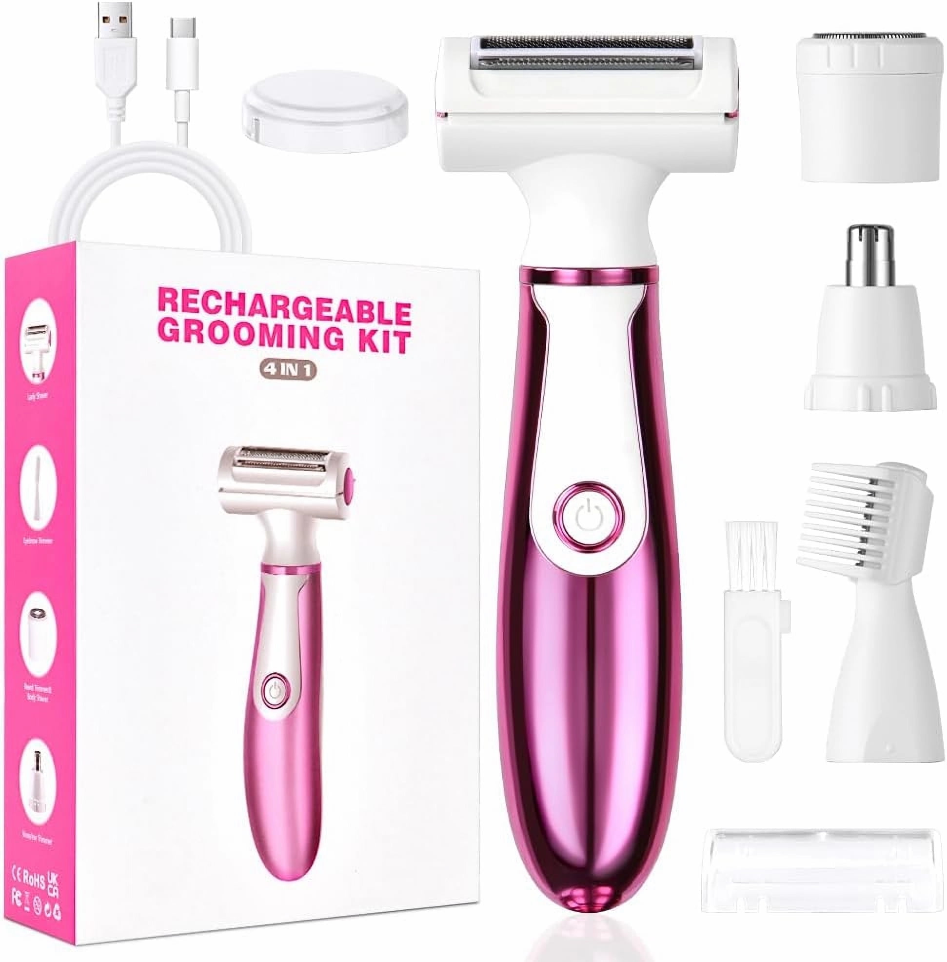 Electric Shavers for Women, MichPong Face Shaver Razor Rechargeable ...