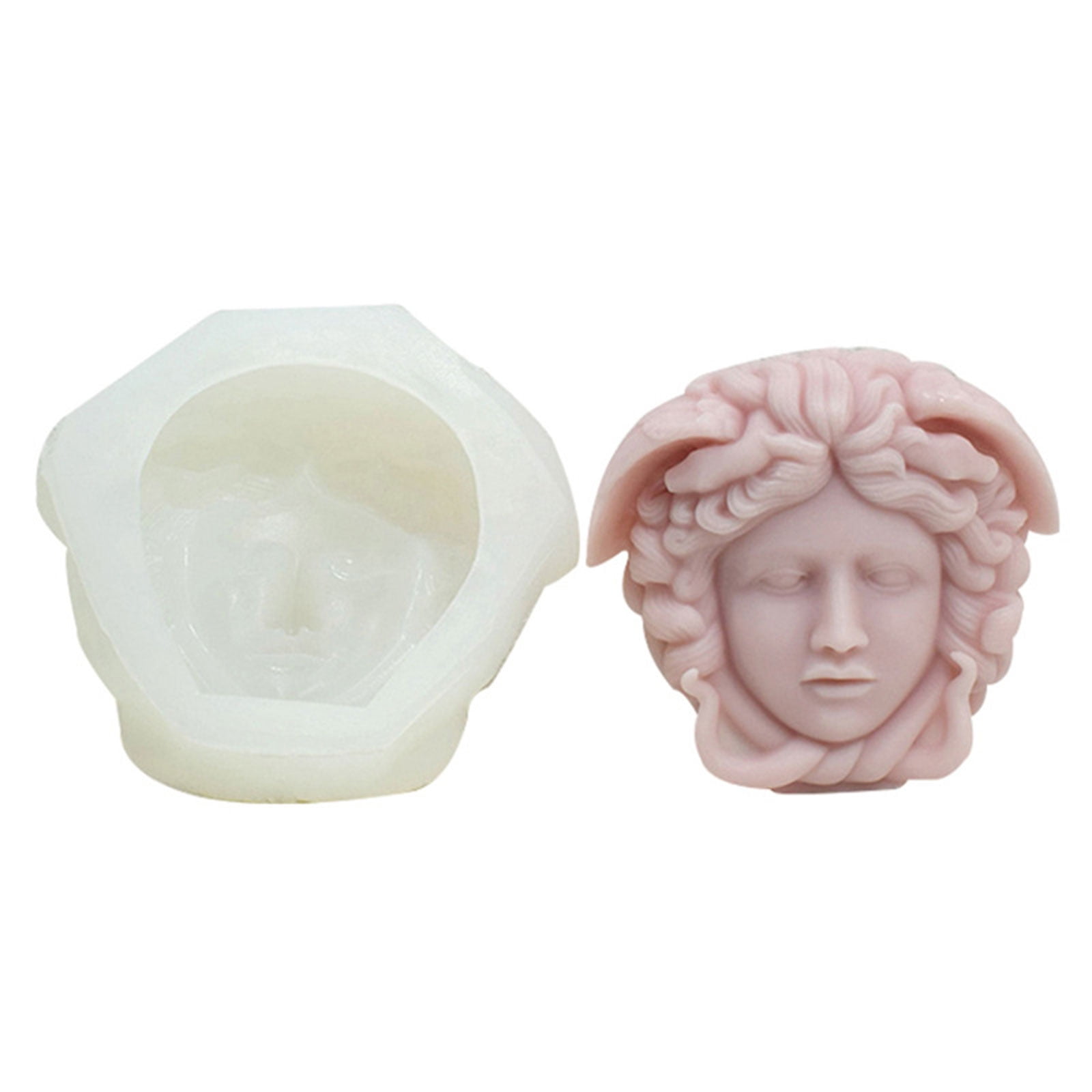 Woman Face Candle Molds European Style Portrait Epoxy Silicone Moulds ...