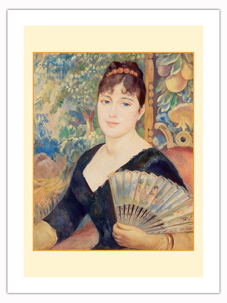 Woman with Fan (Femme à l'éventail) - From an Original Color Painting ...