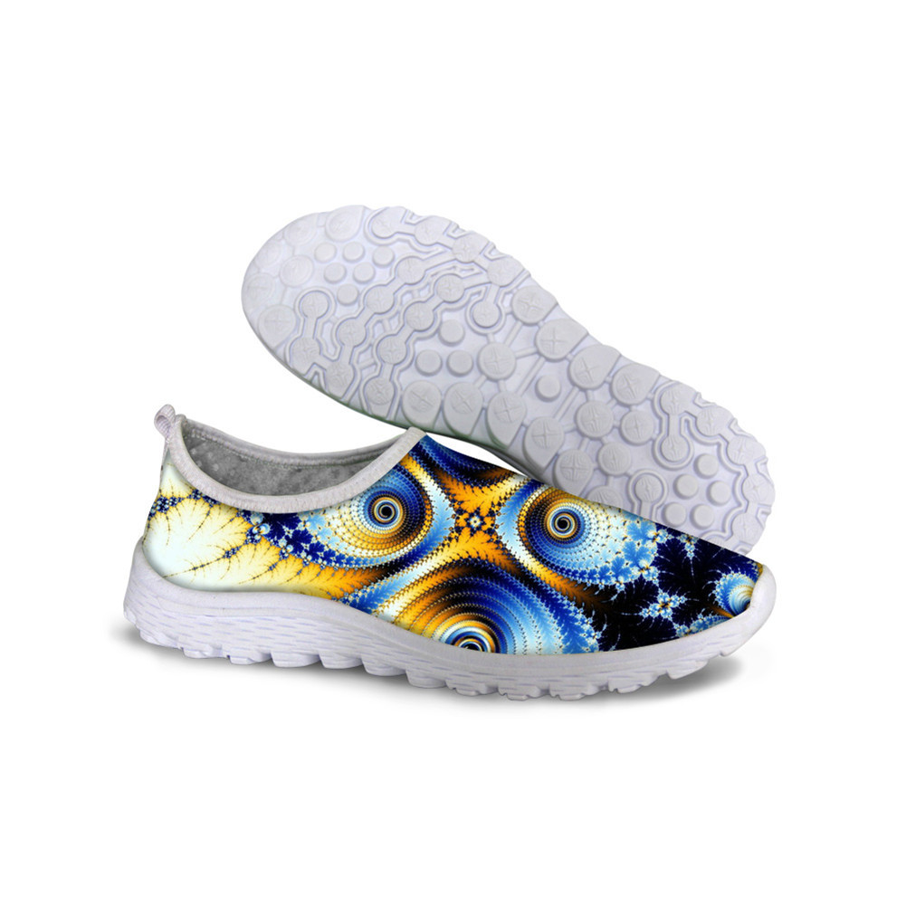 Woman Flats Casual Shoes For Women Loafers Colorful Flower Print Ladies ...