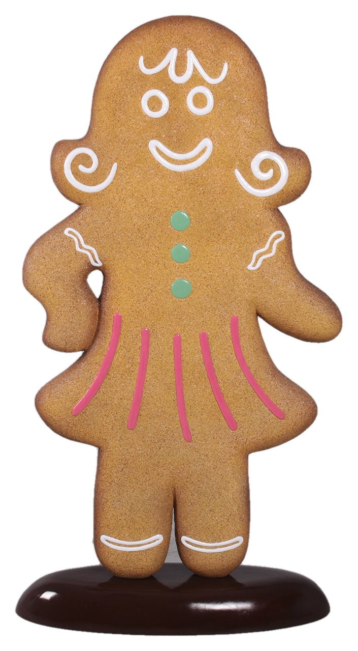 Woman Gingerbread Cookie Over Sized Statue - Walmart.com