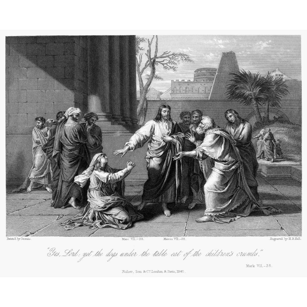 Woman Imploring Christ. Nthe Syrophenician Woman Imploring Christ ...