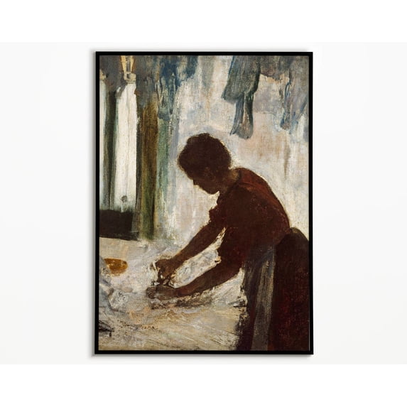 A Woman Ironing By Edgar Degas Poster, Poster, Wall Art, Poster Print ...