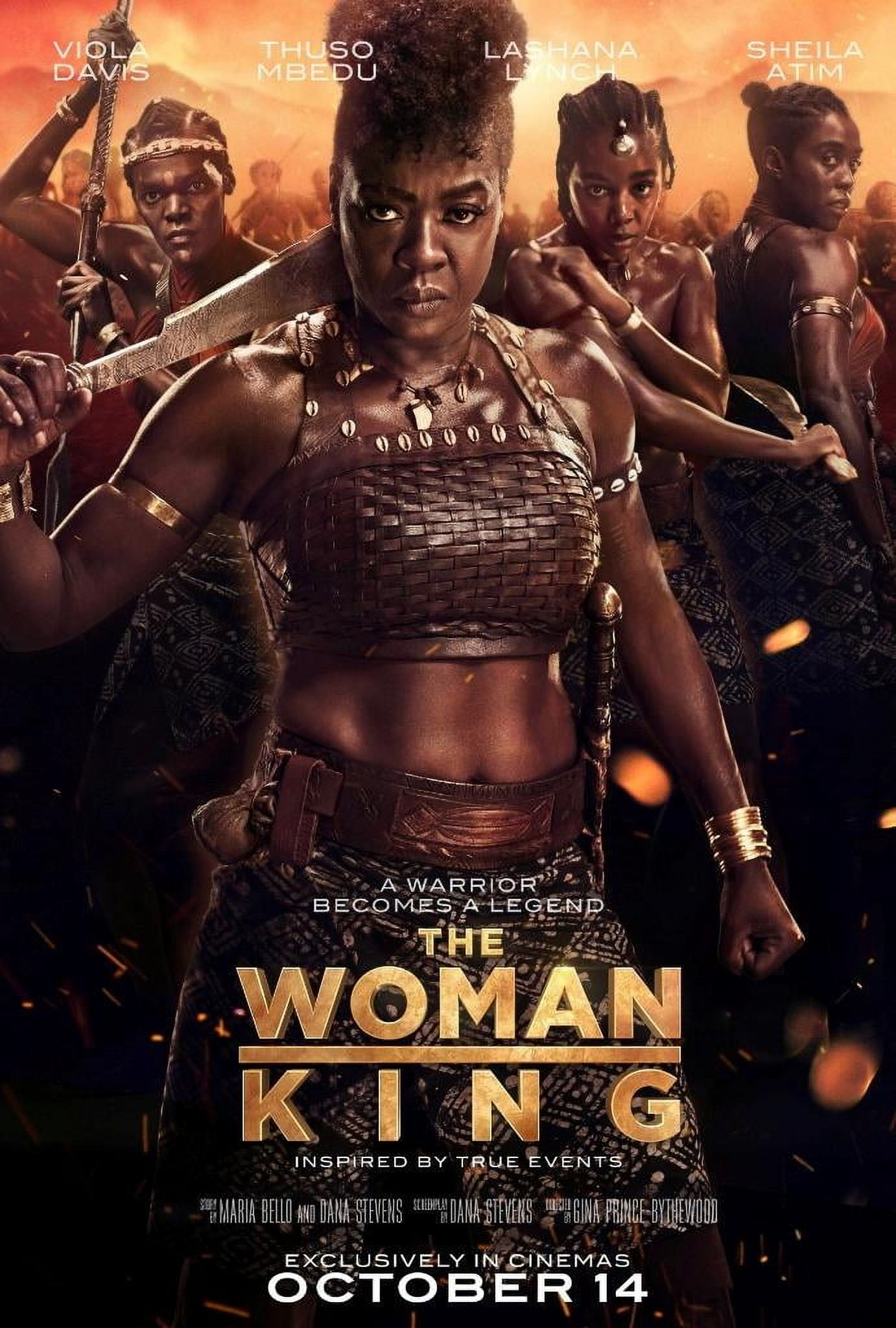 The Woman King Movie Poster Quality Glossy Print Photo Wall Art Stars Viola Davis Thuso Mbedu ...