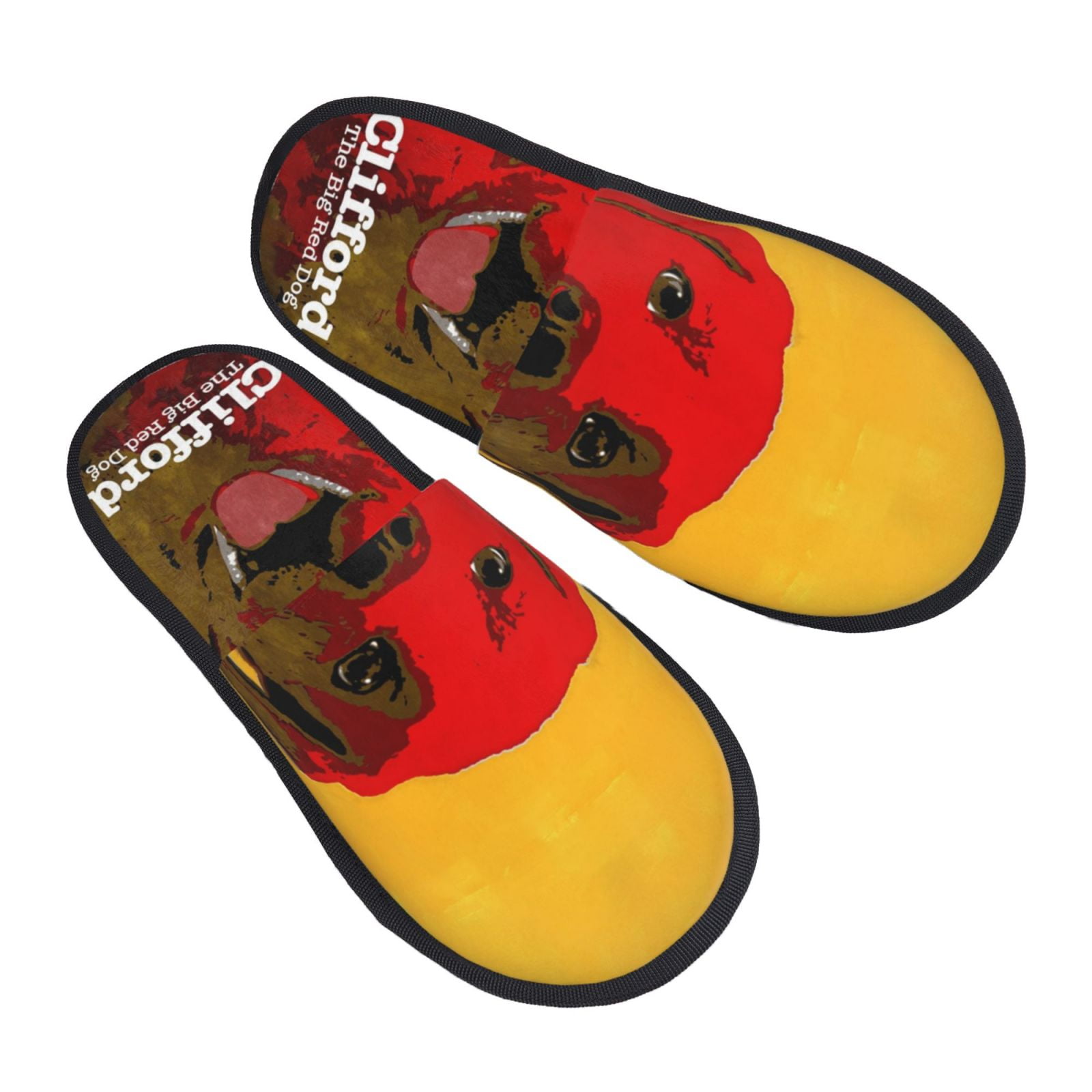 Woman Men Clif-ford Big Red Dog Home Shoes Warm Memory Foam Cotton ...