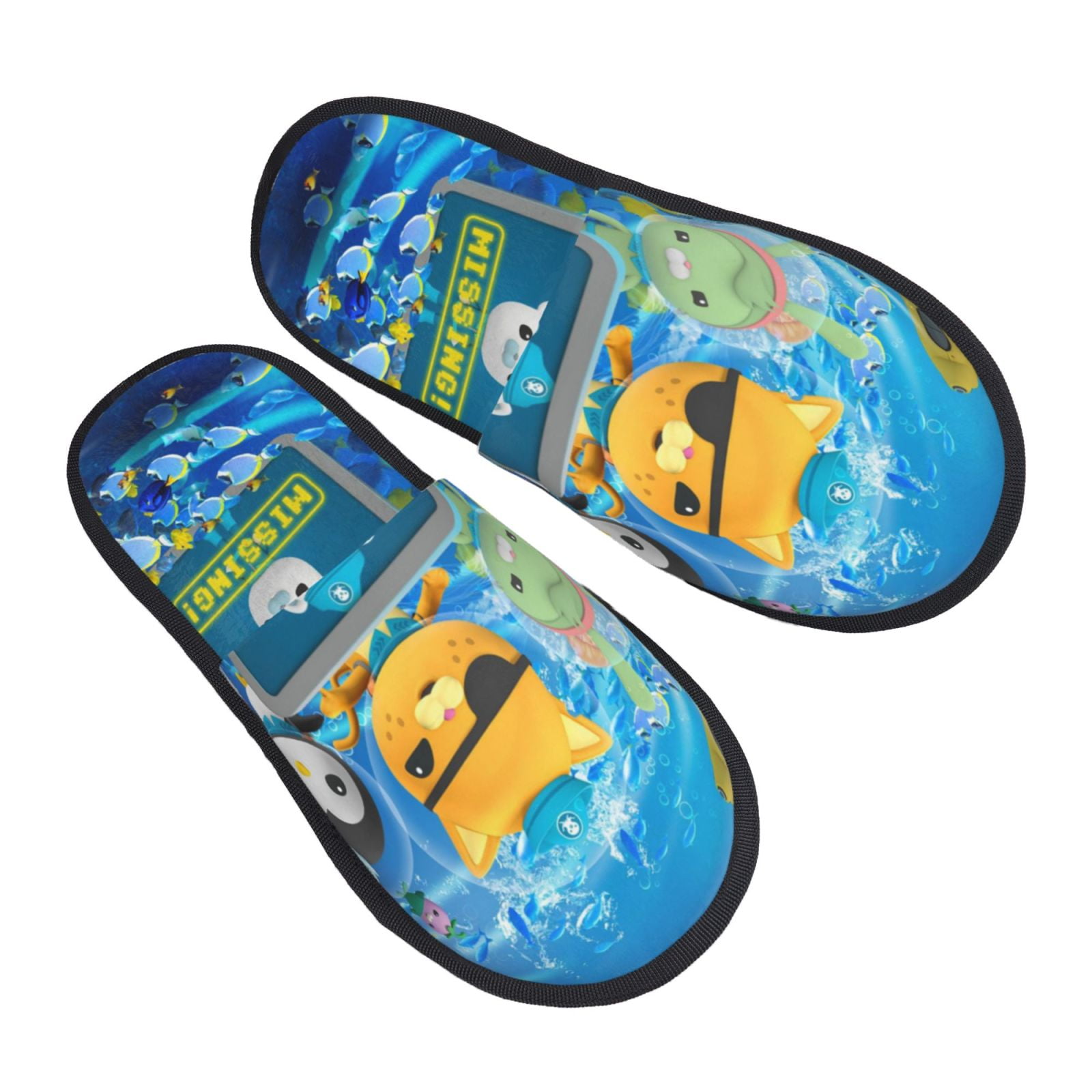 Woman Men Octo-Naut Home Shoes Warm Memory Foam Cotton Slippers ...