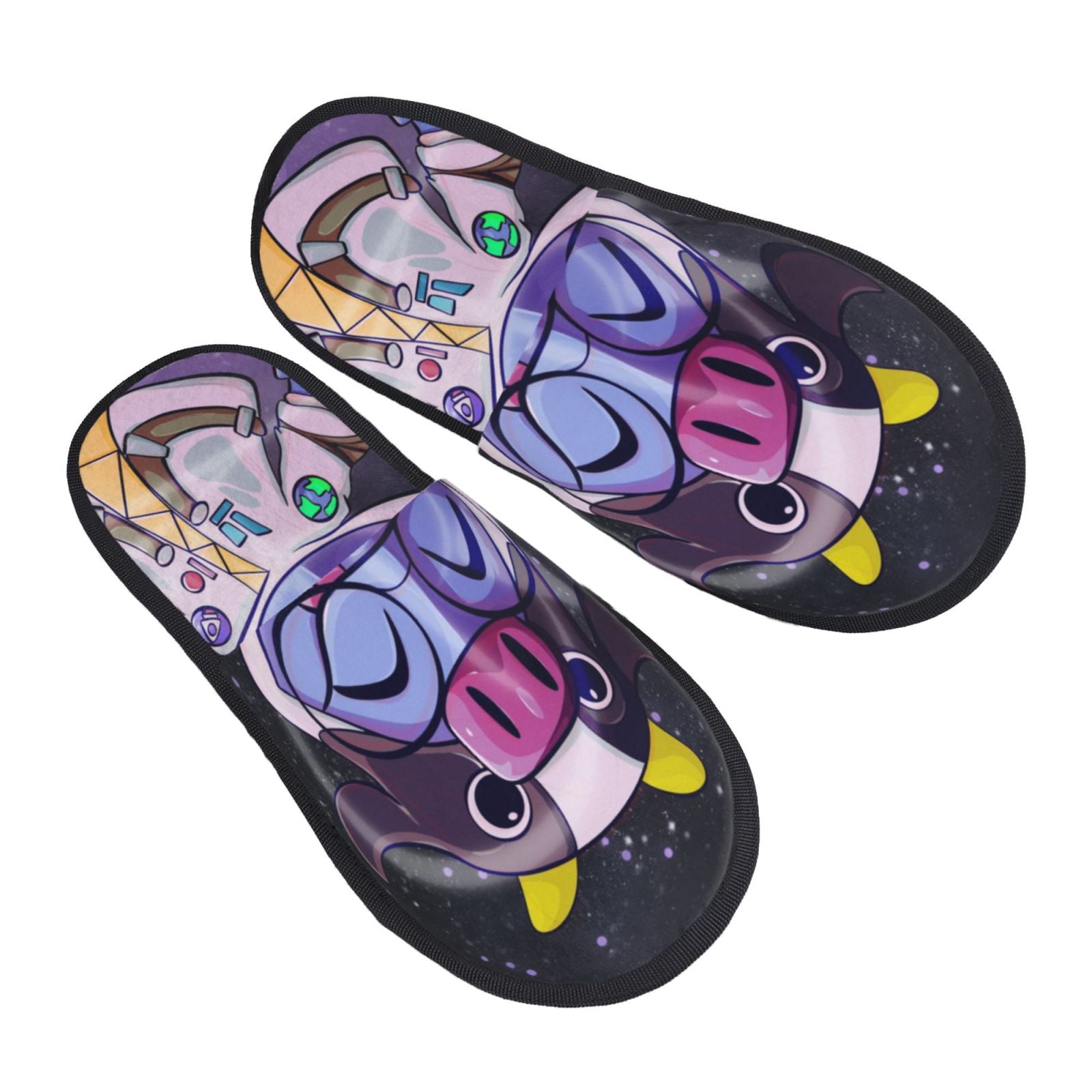 Woman Men Yeep-s Hide and See0 Home Shoes Warm Memory Foam Cotton ...