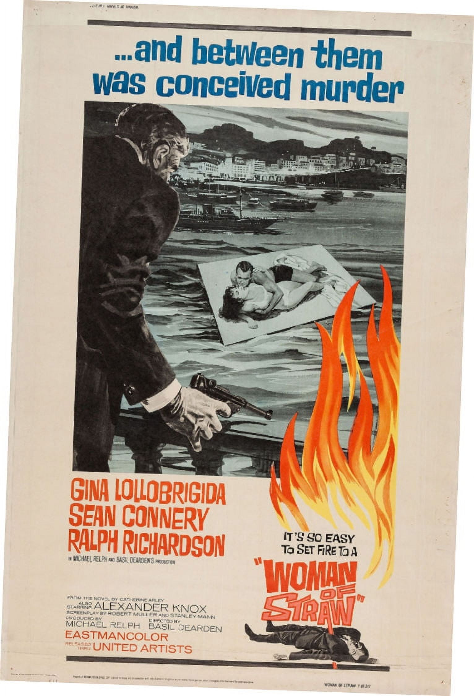 Woman Of Straw Movie poster 12x16 Print on Metal Sign 12in x 16in ...