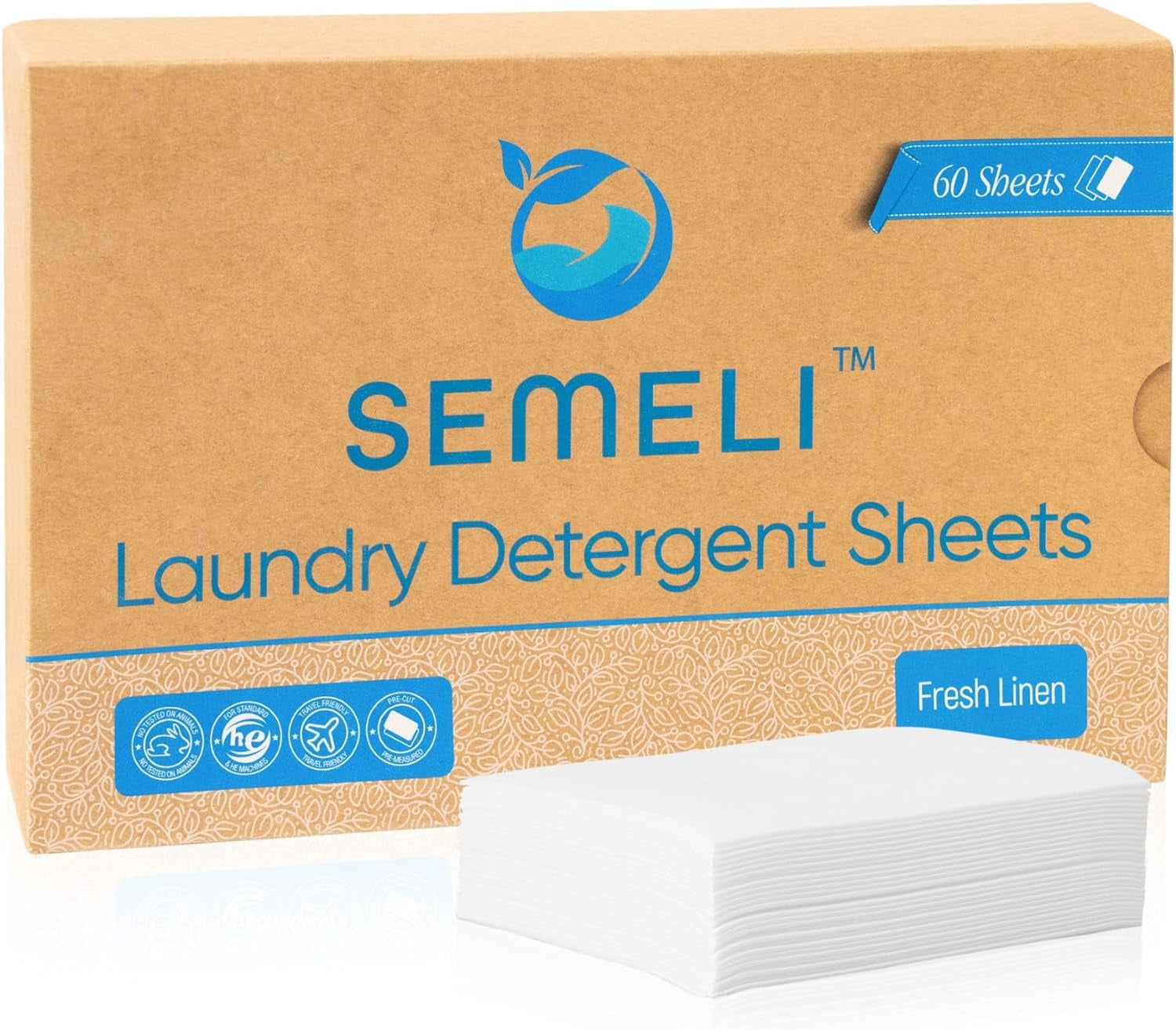Woman Owned - Laundry Detergent Sheets (Fresh Linen Scent), 60 Sheets ...