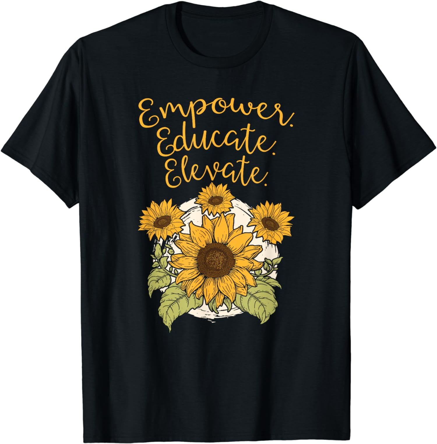 Woman Power Empower Educate Equal Rights Quote T-Shirt - Walmart.com