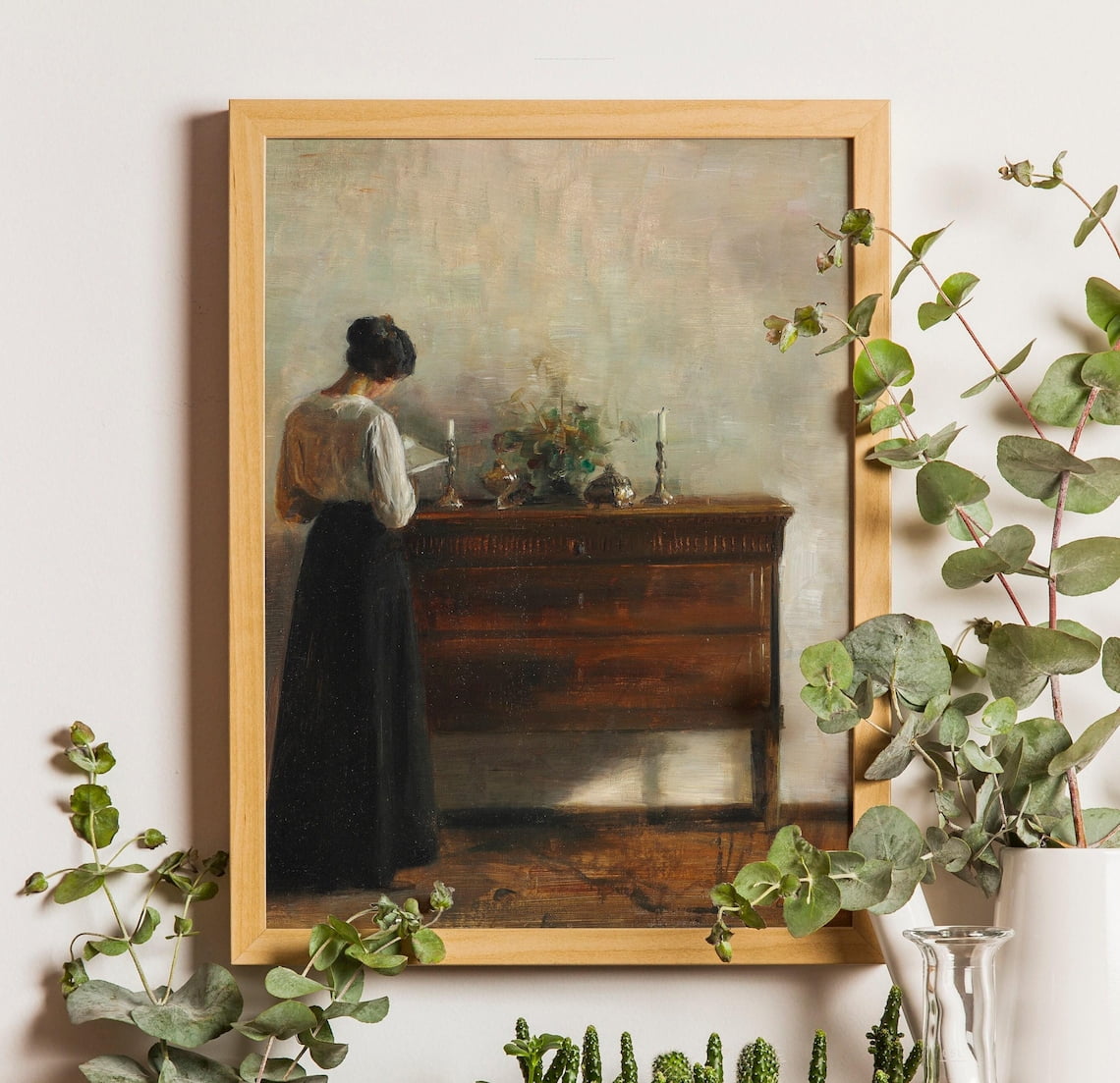 Woman Reading Poster, Carl Holsøe, Danish Realist Art, Unframed Poster ...