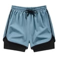 Woman Shorts Women's Two Layer Athletic Shorts Flowy Fit Secure Inner ...