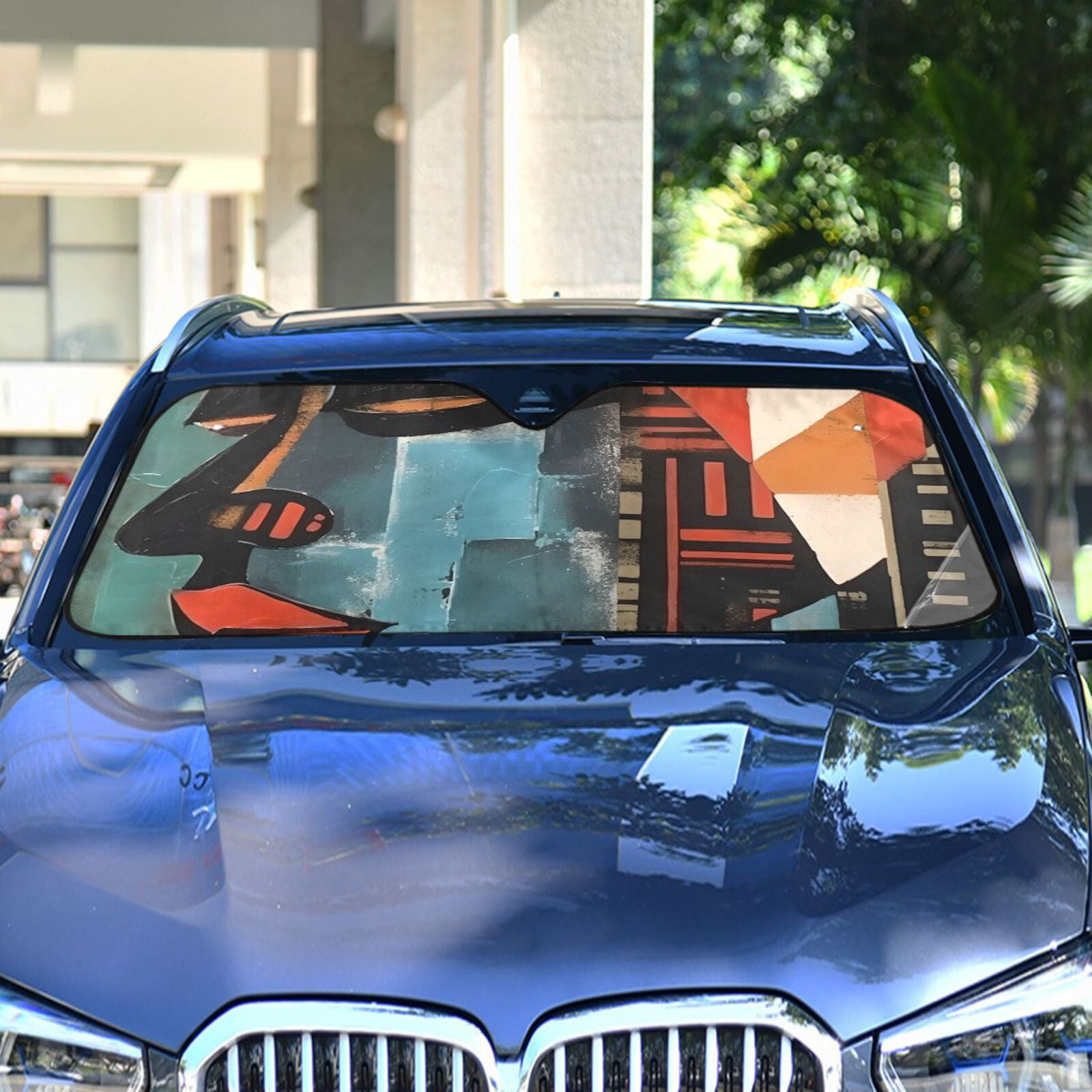 Woman Side Face Automotive Front Car Windshield Sun Shade Reflector ...