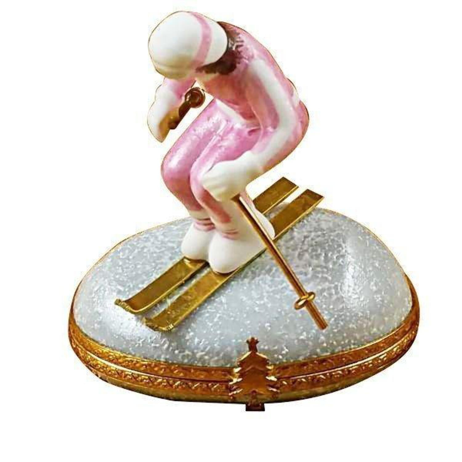 Woman Skier Limoges Box for Sports Lovers Limoges Box Porcelain ...