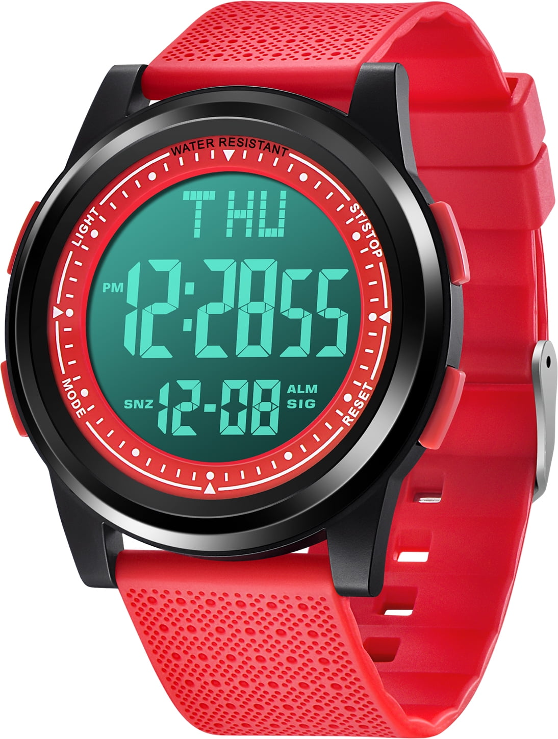 Woman Sport Watch Digital Sport Watch with Stopwatch/Alarm/Dual Time ...